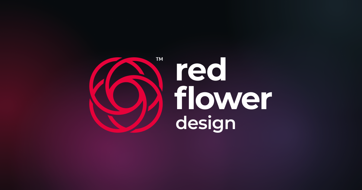 red flower design